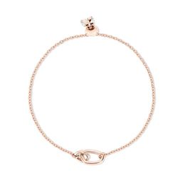 Echtzeit Damen Armband &raquo;Schmuck Geschenk Edelstahl Armkette Like Diamonds Tropfen&laquo; mit Zirkonia (synth.) rosa 22cm, Edelstahl