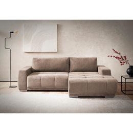 OTTO home Ecksofa &raquo;Bolero L-Form, B: 241 cm, Couch & Wohnlandschaft&laquo; wahlweise mit Schlaffunktion & Bettkasten grau 96% POLYESTER (PES)/4% POLYAMID(PA