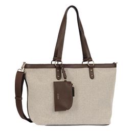 Gabor Damen Shopper &raquo;Sibylla&laquo; Damen Umh&auml;ngetasche mit gl&auml;nzende Metalldetails & Gurtband B/H/T: 42cm x 26cm x 13cm