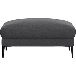 FLEXLUX Pouf &raquo;Belle Polsterhocker, Sitzhocker,&laquo; Skandinavisches Design, In hochwertiger Verarbeitung grau B/H/T: 95cm x 43cm x 73cm, Chenille