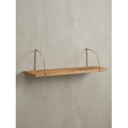 KADIMA DESIGN Wandregal: Industrie-Stil, Mango Massivholz/Eisen, 60x22x25 cm | Gr.: 60 x 22 x 25 cm