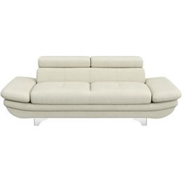 COTTA 2-Sitzer &raquo;Enterprise&laquo; Big-Sofa, mit Armteilverstellung & Kopfteilverstellung wei&szlig; Softlux -Kunstleder;Luxus-Kunstleder B/H/T: 218cm x 91cm x 