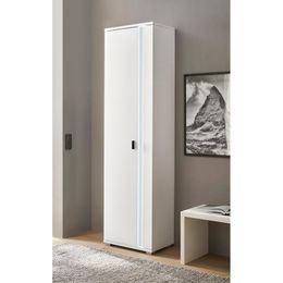 Home Affaire Mehrzweckschrank &raquo;LONG ISLAND&laquo; 1 Stk. tlg. in moderner Trendfarbe,inklusive senkrechter Beleuchtung,Breite 55 cm wei&szlig; Holzwerkstoff Weiss