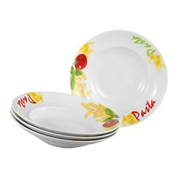 Creatable Pastateller &raquo;Milano Pasta, Teller Set, 4-tlg.&laquo; Italienische Eleganz, Vielseitig einsetzbar Porzellan 27cm