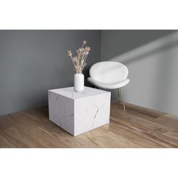 Kayoom Beistelltisch &raquo;Cuboid 125, modernes Design, robuste Konstruktion&laquo; 1 Stk. tlg. vielseitig einsetzbar, edle Oberfl&auml;che, robuste Konstruktion wei&szlig; MDF 