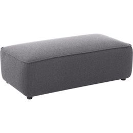 W.Schillig Hocker &raquo;around-the-block&laquo; mit eleganter Biese schwarz ROHLEDER Jacquard-Flachgewebe Q2 O10 (60% Polyacryl, 40% Polyester) B/H/T: 120cm x 