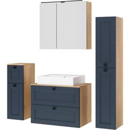 Nobilia Badm&ouml;bel-Set &raquo;Cascada&laquo; blau B/H/T: 160cmcm x 181cmcm x 49cmcm