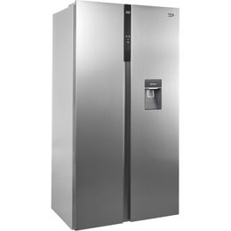 Beko Side-by-Side &raquo;GNO5322WDXPN 8997663200&laquo; 177 cm hoch 90 cm breit No Frost &ndash; nie wieder abtauen! silber Wasserspender