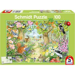 Schmidt Spiele Puzzle &raquo;Tiere im Wald&laquo; bunt Pappe Einheitsgr&ouml;&szlig;e