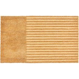 Astra Fu&szlig;matte &raquo;Coco Shape&laquo; rechteckig 15 mm H&ouml;he T&uuml;rmatte, Kokos, schmutzabweisend, rutschfest, In und Outdoor beige Kokos B : 45cm 1 Stk., 15mm, L: 