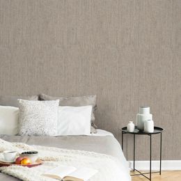 SUPERFRESCO EASY Vliestapete &raquo;Canvas&laquo; Leinenoptik gepr&auml;gt 10mx52cm (ca. 5m2) braun Vlies B/L: 0,52m x 10m, Rollen: 1