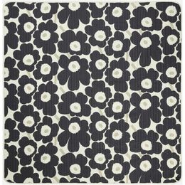 Marimekko Tagesdecke &raquo;UNIKKO&laquo; passend zum Kissenbezug und Bettbezug UNIKKO schwarz Baumwolle B/L: 260cm x 260cm