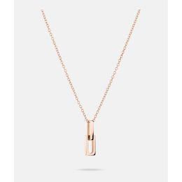 Liebeskind Berlin Damen Kette mit Anh&auml;nger &raquo;Schmuck Geschenk Edelstahl Halskette Festive Mini Link&laquo; rosa Edelstahl, L: 45 B: 2mm