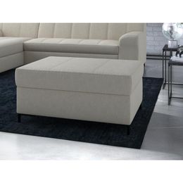 Home Affaire Polsterhocker &raquo;Balme&laquo; passend zur Serie "Balme" beige 95% Polyester, 5% Nylon B/H/T: 85cm x 40cm x 61cm, Luxus-Microfaser weich