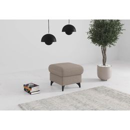 Sit & More sit&more Polsterhocker &raquo;Glendale&laquo; mit Stauraum beige 95% Polyester, 5% Polyamid B/H/T: 58cm x 48cm x 58cm, Flachgewebe LINO,mit Stauraum
