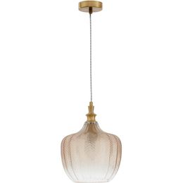 NOVA LUCE H&auml;ngeleuchten &raquo;LONI&laquo; E27 1 Stk. Ohne Leuchtmittel beige 1, &Oslash; 24cm, 1 Stk.