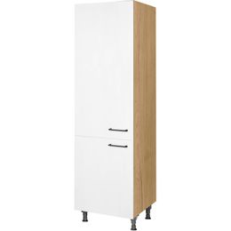 Nobilia Vorratsschrank &raquo;"MIAMI", Ausrichtung w&auml;hlbar, mit zwei T&uuml;ren, vormontiert,&laquo; Breite/H&ouml;he: 60/216,6 cm wei&szlig; Eiche Sierra Nachbildung, B/H/T: 