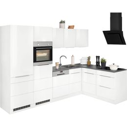 KOCHSTATION Winkelk&uuml;che &raquo;KS-Brindisi Stellbreite 290/170 cm&laquo; wahlweise mit E-Ger&auml;ten und Induktion, mit MDF-Fronten wei&szlig; B/H/T: 290cm x 200cm x 60cm, 