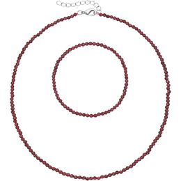 Firetti Damen Ketten und Armband Set &raquo;Multipack Schmuck Geschenk Armkette Halskette&laquo; (Set, 2 Stk. tlg.) facettierte Edelsteine bunt Einheitsgr&ouml;&szlig;e