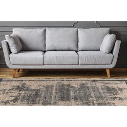 Kayoom Teppich &raquo;Adeon 200&laquo; rechteckig 13 mm H&ouml;he grau Polypropylen B : 120cm 1 Stk., 13mm, L: 170cm