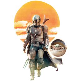 Komar Bild &raquo;Mandalorian The Child Family Trip&laquo; Disney Star Wars 1 Stk. tlg. Wandbild zur Dekoration im Kinderzimmer - ohne Rahmen bunt Holz, Papier B/H/T: 