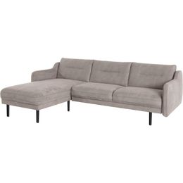 OTTO home Ecksofa &raquo;Nordfyn L-Form&laquo; edles Design in 3 Bezugsqualit&auml;ten grau Struktur weich (100% Polyester);Luxus-Microfaser Lederoptik (100% Polyester