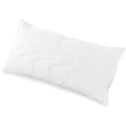 Centa Star Microfaserkissen &raquo;Sport Line&laquo; 1 Stk. tlg. wei&szlig; Bezug: 100% Baumwolle. F&uuml;llung: 100% Polyester B/H/L: 40cm x 80cm, Baumwolle, 1 Stk.
