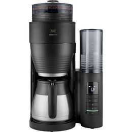 Melitta Kaffeemaschine mit Mahlwerk &raquo;AromaFresh Therm Pro X 1030-12 schwarz-silber&laquo; 1 l Kaffeekanne Papierfilter 1x4 silber 1 l, 8 Kaffeemaschine mit Mahlwerk