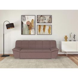 DOMO collection 2-Sitzer &raquo;SPLASH Breite 211 cm, moderne Sitz- und R&uuml;ckensteppung, komfortabel&laquo; flache Armlehnen zum Entspannen lila 100% Polyester B/H