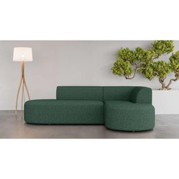 OTTO home Ecksofa &raquo;Ecksofa Tvinne mit Ottomane links oder rechts bestellbar&laquo; L-Form, mit Wellenunterfederung, BxTxH 260x170x73 cm gr&uuml;n 100% Polyester 