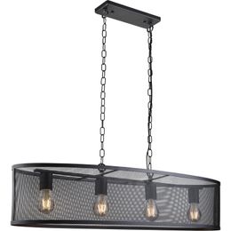 Searchlight H&auml;ngeleuchte &raquo;H&auml;ngeleuchte Fishnet, 4-flammig&laquo; E27 1 Stk. Fischnetz-Optik schwarz 4, H: 23cm, 1 Stk.
