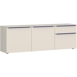Tom Tailor HOME Sideboard Lowboard, Breite 165 cm,3 T&uuml;ren,1 Schublade, viel Stauraum beige Holzwerkstoff, Melamin, Spanplatte B/H/T: 165cm x 56cm x 