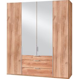 wimex Kleiderschrank &raquo;New York&laquo; mit Spiegelt&uuml;r braun B/H/T: 180cm x 236cm x 58cm, T&uuml;ren: 4 Stk.