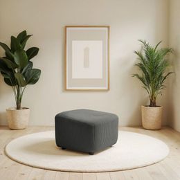 Home Affaire Polsterhocker &raquo;HETTY, passender Hocker zum Drehsessel HETTY, 56 x 60 x 40 cm,&laquo; 1 Stk. tlg. mit schr&auml;gem Sitz grau 100% Polyester B/H/T: 