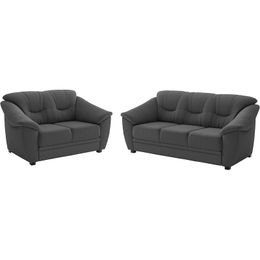 Sit & More sit&more Polstergarnitur &raquo;Savona&laquo; 2 tlg. Set: 2- & 3er-Sofa, mit Federkern grau B/H/T: 90cm x 90cm, Easy care