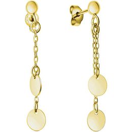 Firetti Damen Paar Ohrstecker &raquo;Schmuck Geschenk, Ohrringe Pl&auml;ttchen, Silber 925&laquo; gold Silber 925 (Sterlingsilber)