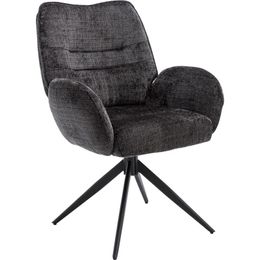 Home Affaire Esszimmerstuhl &raquo;Ronda&laquo; (Set) 2 Stk. grau B/H/T: 64cm x 94cm x 69cm, 2 Stk., Microfaser uni