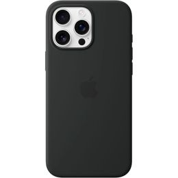Apple Smartphone-H&uuml;lle &raquo;iPhone 16 Pro Max Silikon Case mit MagSafe&laquo; Smartphones 17,5 cm (6,9 Zoll) schwarz Mikrofaser, Silikon Speziell f&uuml;r das iPhone 16 