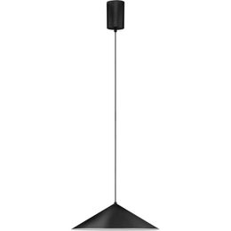 NOVA LUCE Pendelleuchte &raquo;LUI&laquo; LED-Modul 1 Stk. Warmwei&szlig; schwarz 1, &Oslash; 39,5cm H: 205cm, 1 Stk.