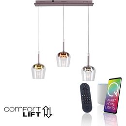 Neuhaus Q SMART HOME LIGHTS LED Pendelleuchte &raquo;Q-KON&laquo; LED-Board 1 Stk. warmwei&szlig; - kaltwei&szlig; gold 3, 1 Stk.