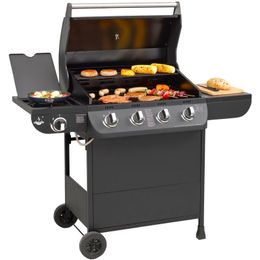 El Fuego Gasgrill &raquo;Columbus 4+1&laquo; BxTxH: 130x58,5x107,5 cm schwarz B/H/T: 130cm x 58cm