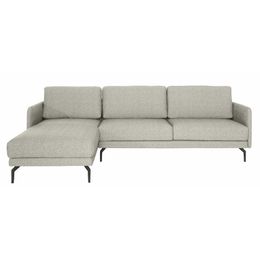 Creation BY ROLF BENZ Ecksofa &raquo;CR.450, Designecksofa, Polsterecke, L-Form&laquo; Armlehne sehr schmal, Breite 234 cm, Alugussf&uuml;&szlig;e in umbragrau grau Chenille