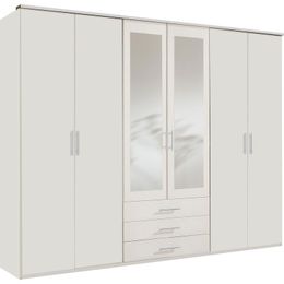 wimex Kleiderschrank &raquo;Ben&laquo; mit jeweils drei Schubk&auml;sten wei&szlig; Wei&szlig;, B/H/T: 270cm x 210cm x 58cm, Schubladen: 3 Stk. T&uuml;ren: 6 Stk.
