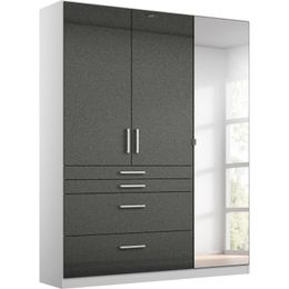 Rauch Dreht&uuml;renschrank &raquo;Kleiderschrank Schrank Garderobe Garderobenschrank HOMBURG&laquo; mit Spiegel, oberer Schubkasten mit Einteilung MADE IN GERMANY 