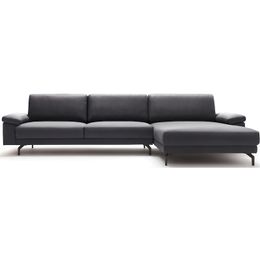 Creation BY ROLF BENZ Ecksofa &raquo;CR.450 elegantes Designsofa mit hohem Sitzkomfort&laquo; schwarz B/H/T: 294cm x 95cm x 178cm, Leder OSKAR, Recamiere rechts