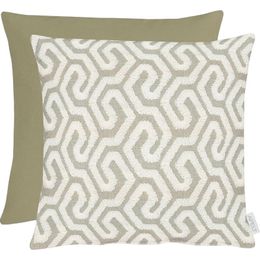 Apelt Dekokissen &raquo;Tiago&laquo; Wendekissenh&uuml;lle mit F&uuml;llung, 1 St&uuml;ck beige Baumwolle, Polyester B/L: 45cm x 45cm, 1 Stk.