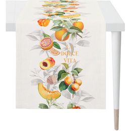 Apelt Tischl&auml;ufer &raquo;6752&laquo; orange Baumwolle B/L: 140cm x 48cm, rechteckig