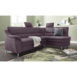 Sit & More sit&more Ecksofa &raquo;Cardoso L-Form&laquo; mit Federkern, wahlweise mit Schlaffunktion und Schubkasten grau Luxus-Microfaser (90% Polyester, 10% Polyamid);
