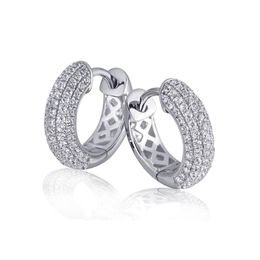 Firetti Damen Paar Creolen &raquo;Schmuck Geschenk Silber 925 Ohrschmuck glitzernd&laquo; mit Zirkonia (synth.) silber Silber 925 (Sterlingsilber)