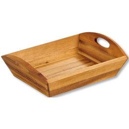 Kesper Tablett &raquo;Serviertablett&laquo; mit zwei Tragegriffen beige Akazienholz B/L: 23cm x 31,5cm